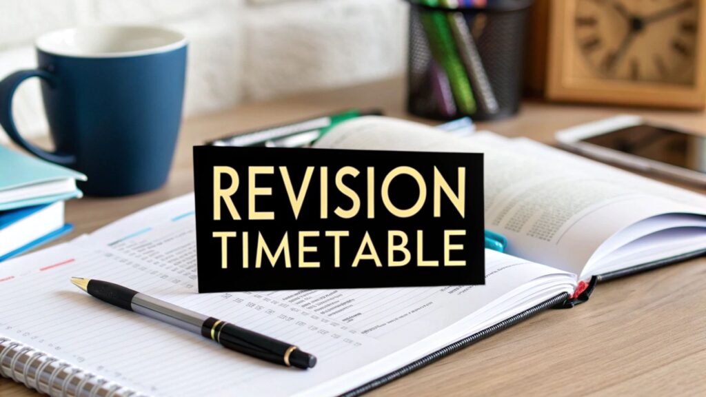 Crush A Levels with a level revision timetable template - Quick Planning
